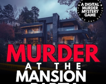 Murder at the Mansion Party | Digital Mystery Game (no Printing) - Etsy