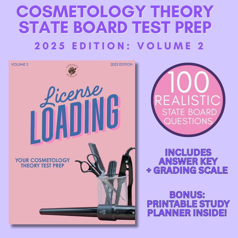 2025 Cosmetology Theory Study Guide- Volume 2 | 100-question Practice ...