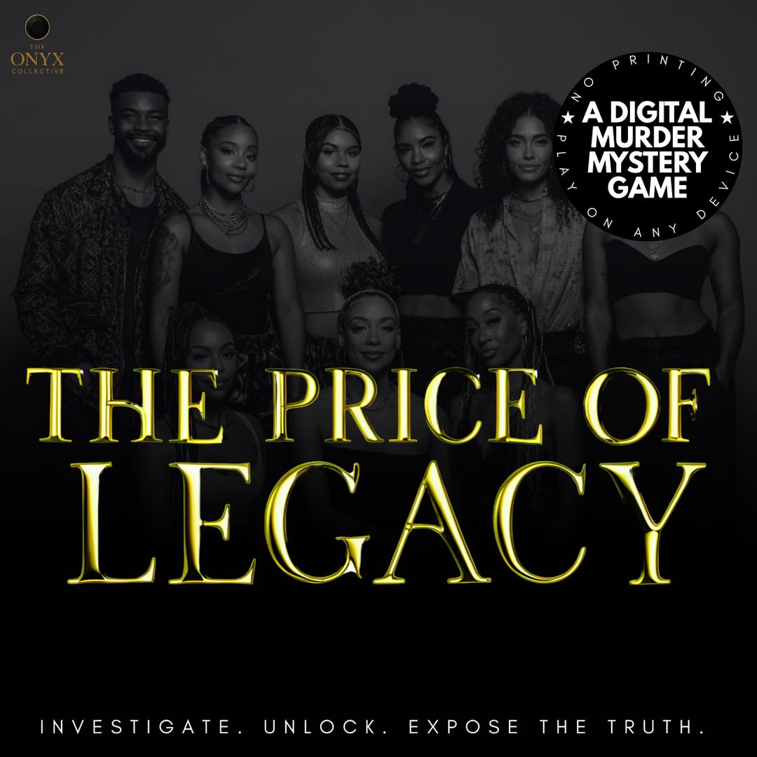 The Price of Legacy Digital Murder Mystery Game | Instant Access - Etsy