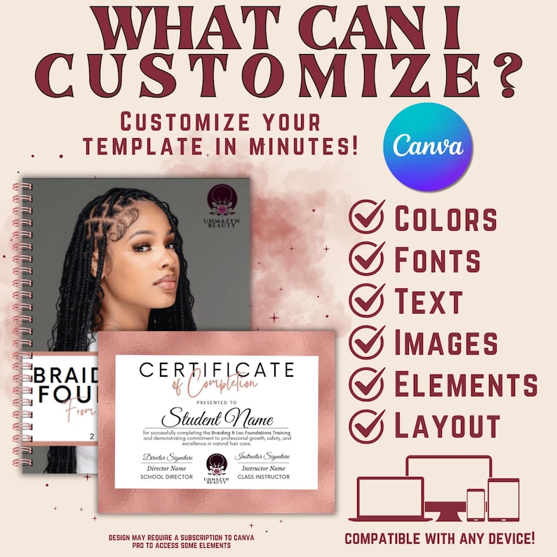 Braiding & Loc Foundations Workbook 2025: Editable Student Manual ...