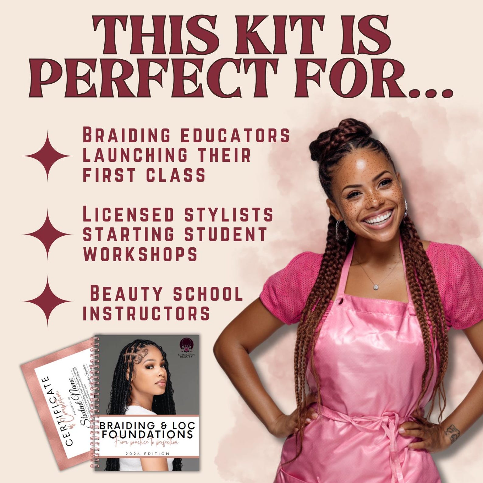 Braiding & Loc Foundations Workbook 2025: Editable Student Manual ...