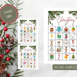 Christmas Bingo for Kids, Printable Christmas Bingo, Christmas ...