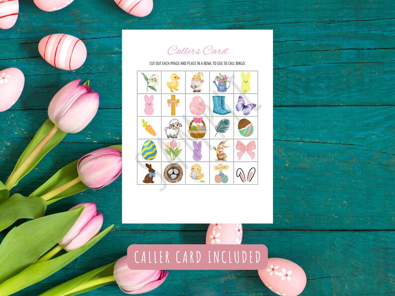 Easter Bingo for Kids, Printable Easter Bingo, Easter Activities for ...