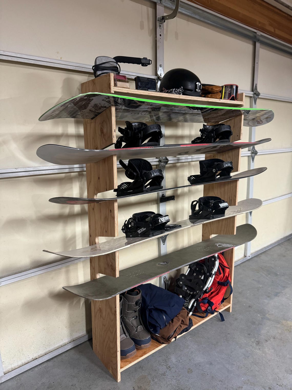 Snowboard Rack Snowboarding Winter Mens Gift Garage Storage Womens Gift ...