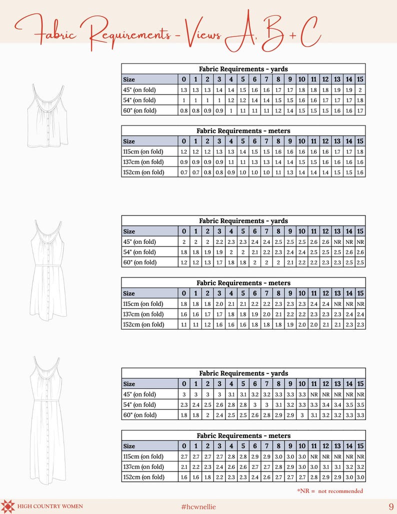 Nellie Tank + Dress PDF Sewing Pattern | Beginner Friendly | Size ...