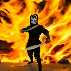 Zuko's (blue Spirits) Dual Broad Swords - Etsy