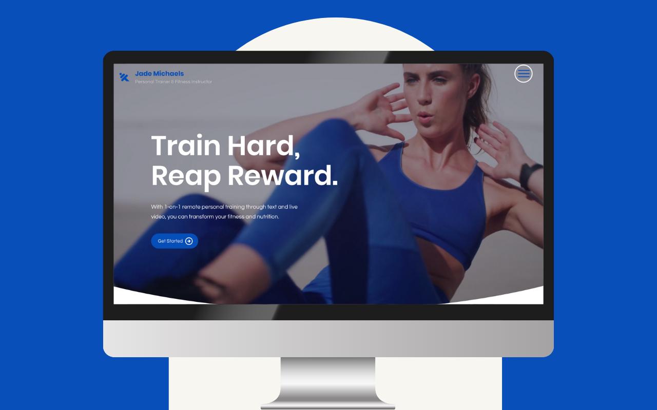 Jade | Personal Trainer Website Template for Fitness Instructors | Wix Editor Design - Etsy