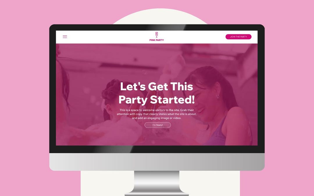 Vibrant Pink Wix Studio Template for Event Planners – Your Perfect ...