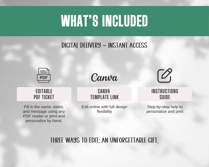 Vale-presente para piquenique editável, modelo Canva, surpresa ...