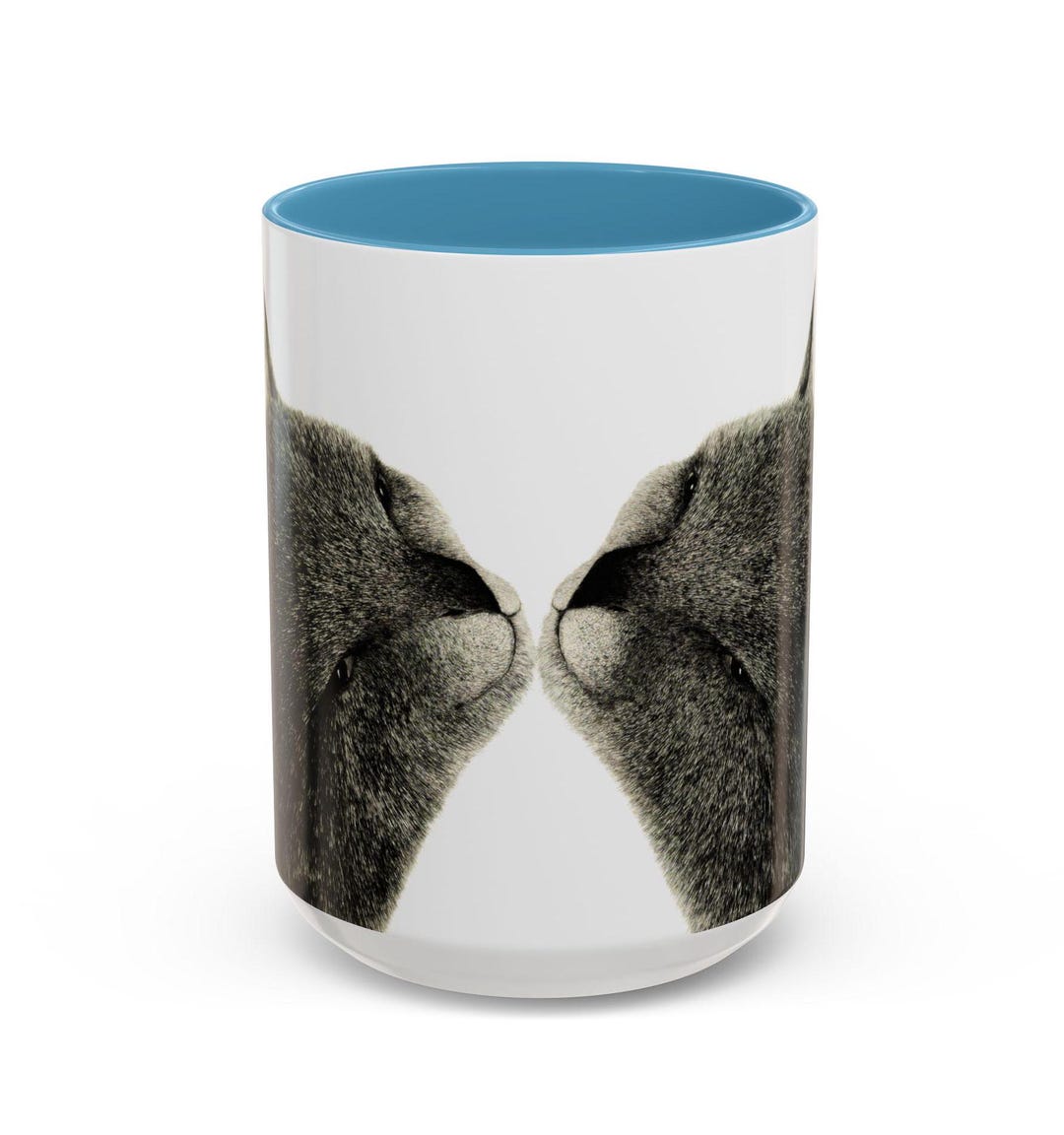 Mug, Cat Meeting Graphic Art by Ola Steen Good Karma Cats, Cat Lover ...