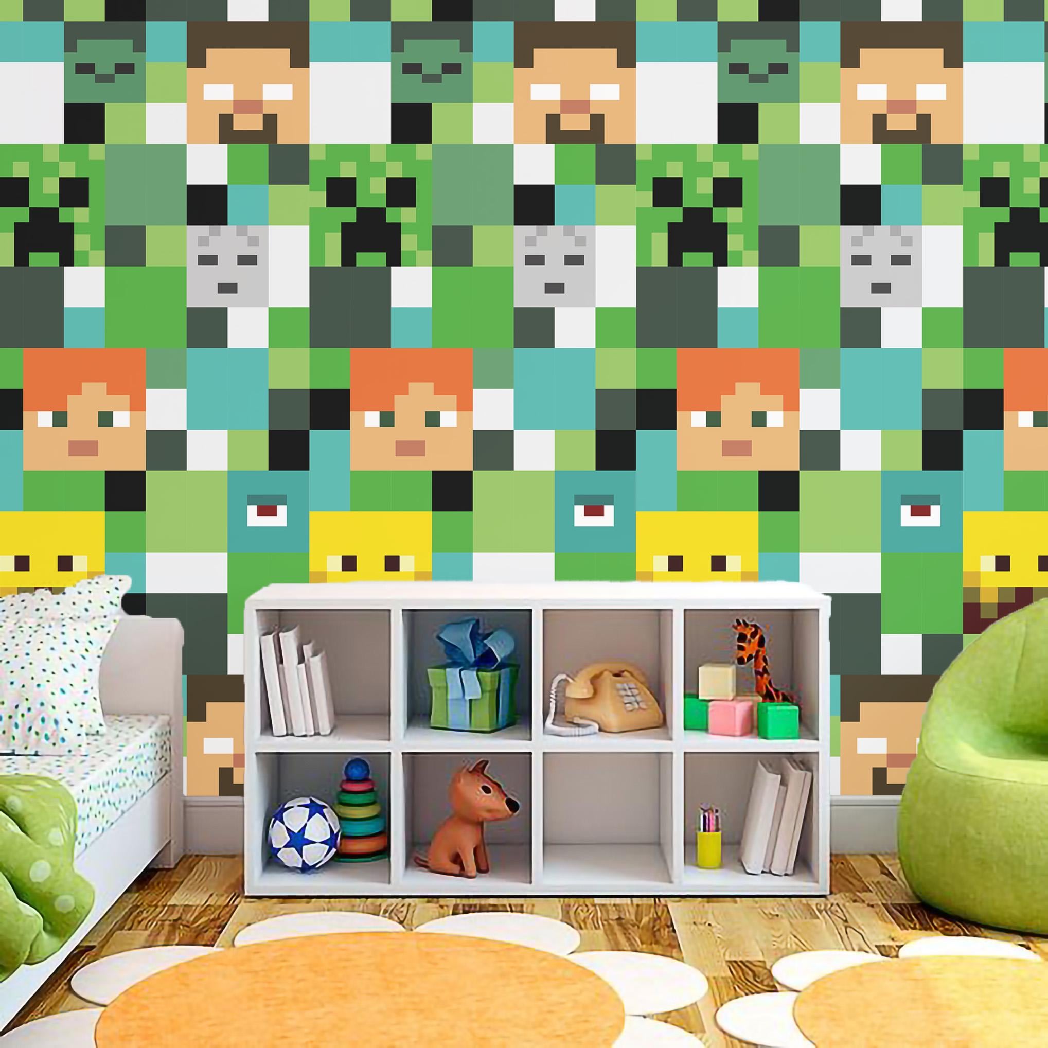 Minecraft Wall Decal Minecraft Wall Sticker Mine Craft Wallpaper Mine ...