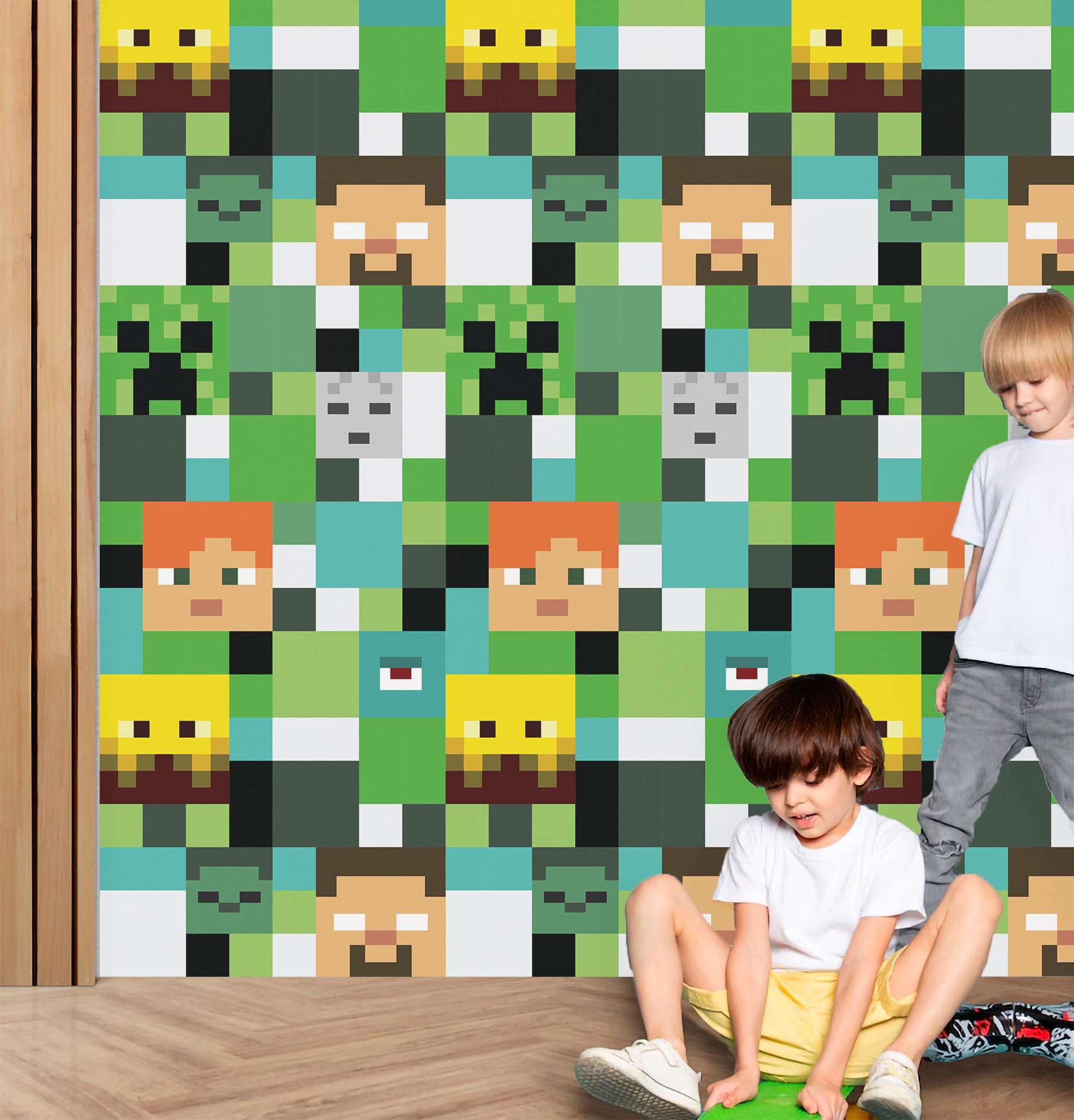 Minecraft Wall Decal Minecraft Wall Sticker Mine Craft Wallpaper Mine ...