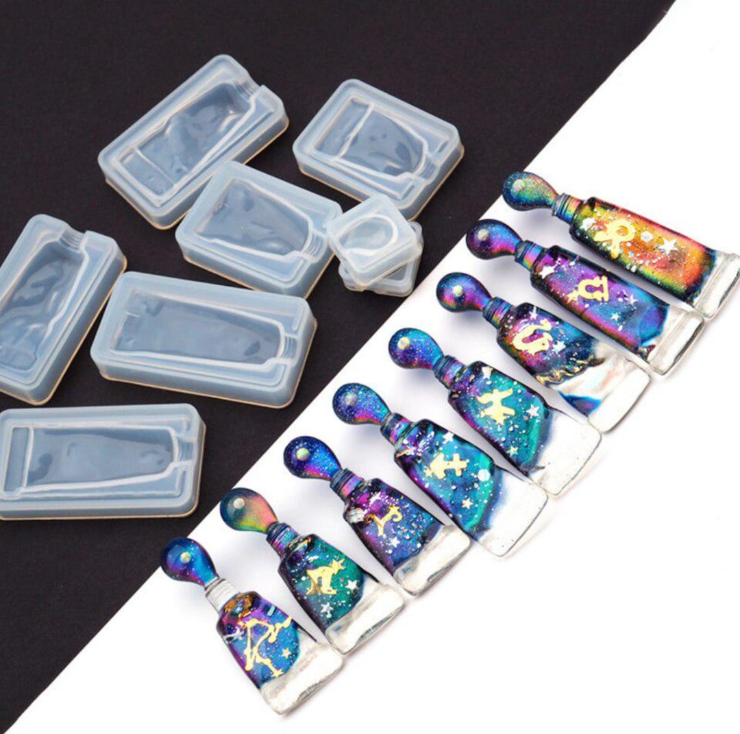3D Paint Tubes Silicone Mold | Paint Tubes Silicone Mold | Clear ...