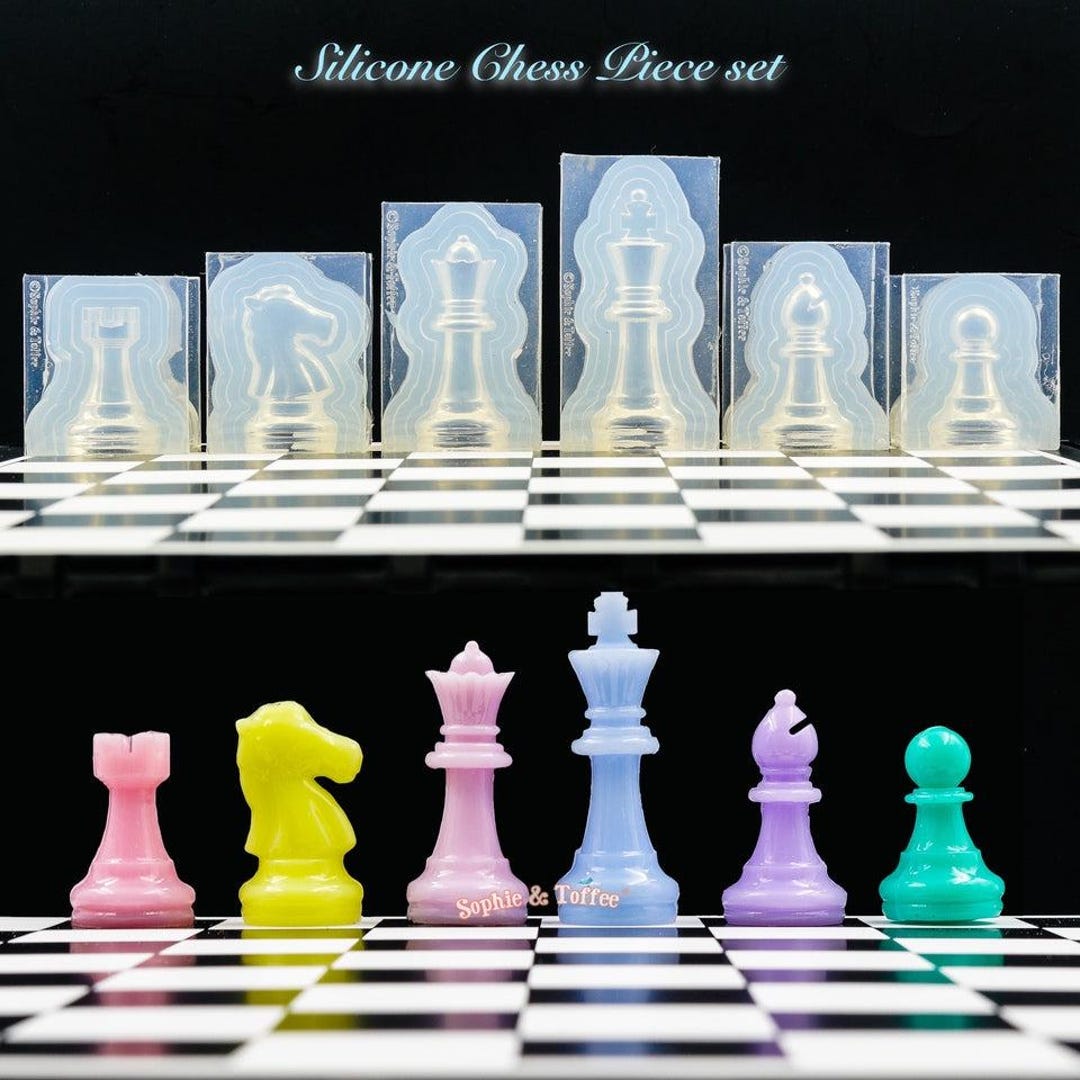 Chess Pieces Game Tokens Silicone Mold | Board Games Silicone Molds ...