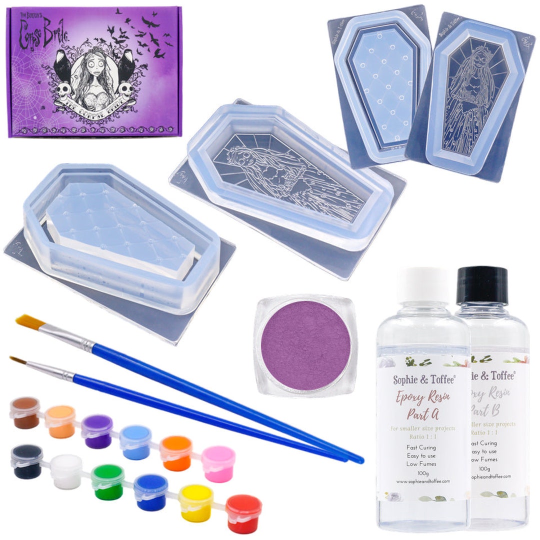 Corpse Bride Coffin Craft Box Resin Craft Box Resin Craft Kit UV Resin ...
