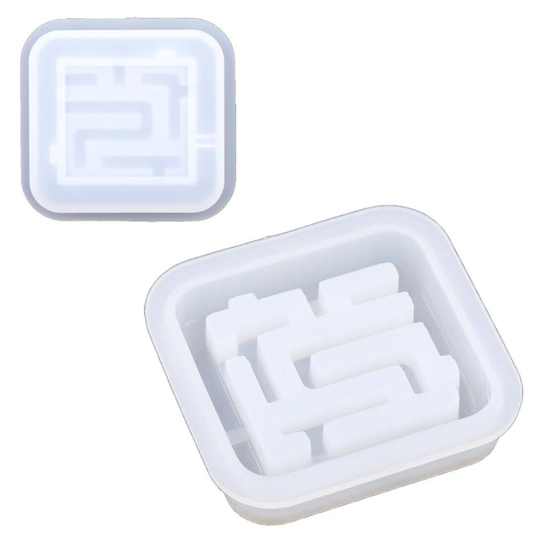 Maze Silicone Mold (4 Packs) | Semi-transparent Silicone Mold |polymer ...