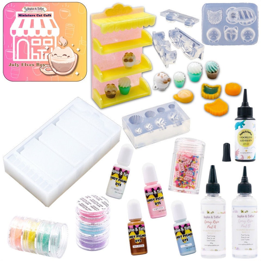 Miniature Cat Cafe Craft Kit Craft Kit DIY Ideas Gift for Her DIY Box ...
