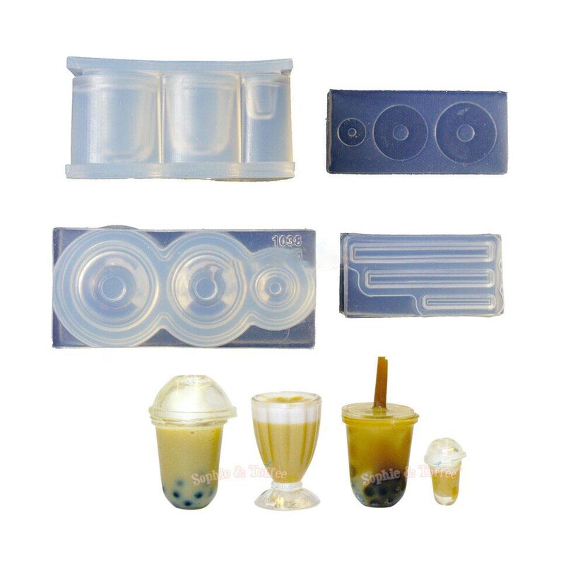 3D Miniature Bubble Tea Cup Silicone Molds | Silicone Mold Craft ...