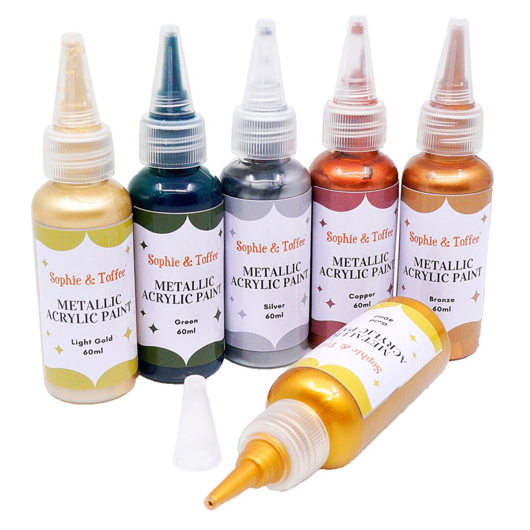Metallic Acrylic Paint Acrylic Paint Set Acrylic Paint Brushes Acrylic ...