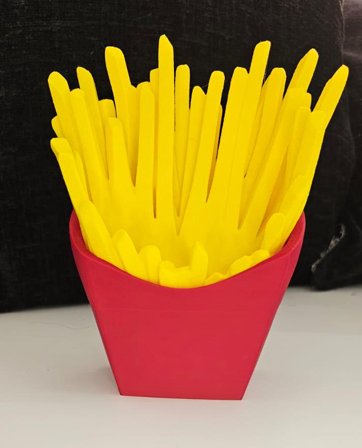 Mcdonald's Style French Fries Mobile Phone Stand/ Holder 3D Printed ...