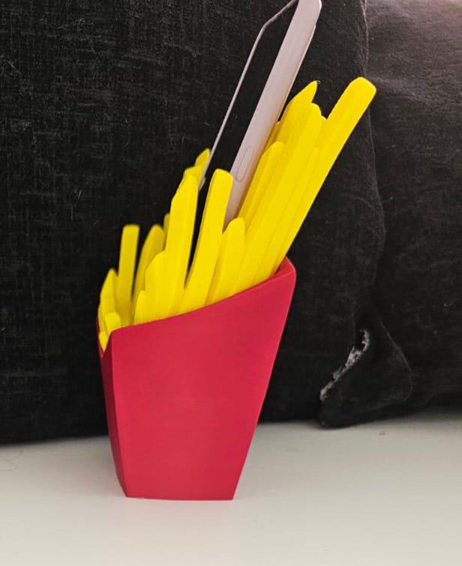 Mcdonald's Style French Fries Mobile Phone Stand/ Holder 3D Printed ...