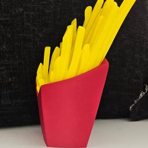Mcdonald's Style French Fries Mobile Phone Stand/ Holder 3D Printed ...