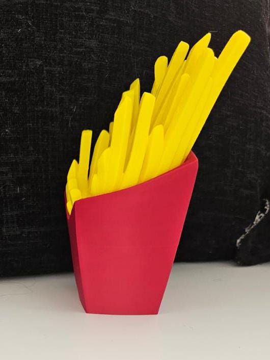 Mcdonald's Style French Fries Mobile Phone Stand/ Holder 3D Printed ...