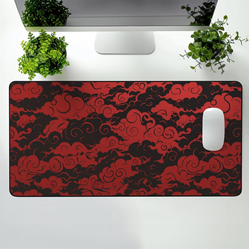 Red Dragon Mouse Pad - Etsy