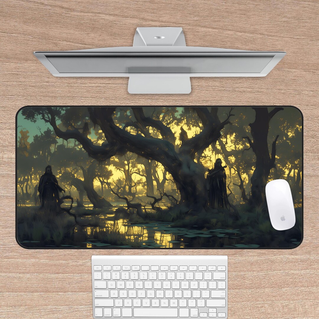Gothic Swamp Guardians Desk Mat: Fantasy RPG Mousepad - Etsy