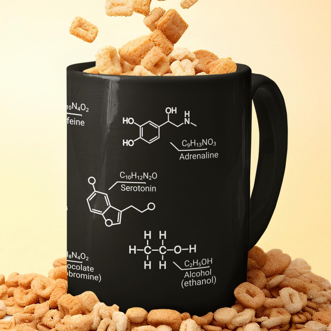 Happy Molecules Mug - Fun Gift for Chemistry Students, Psychology ...