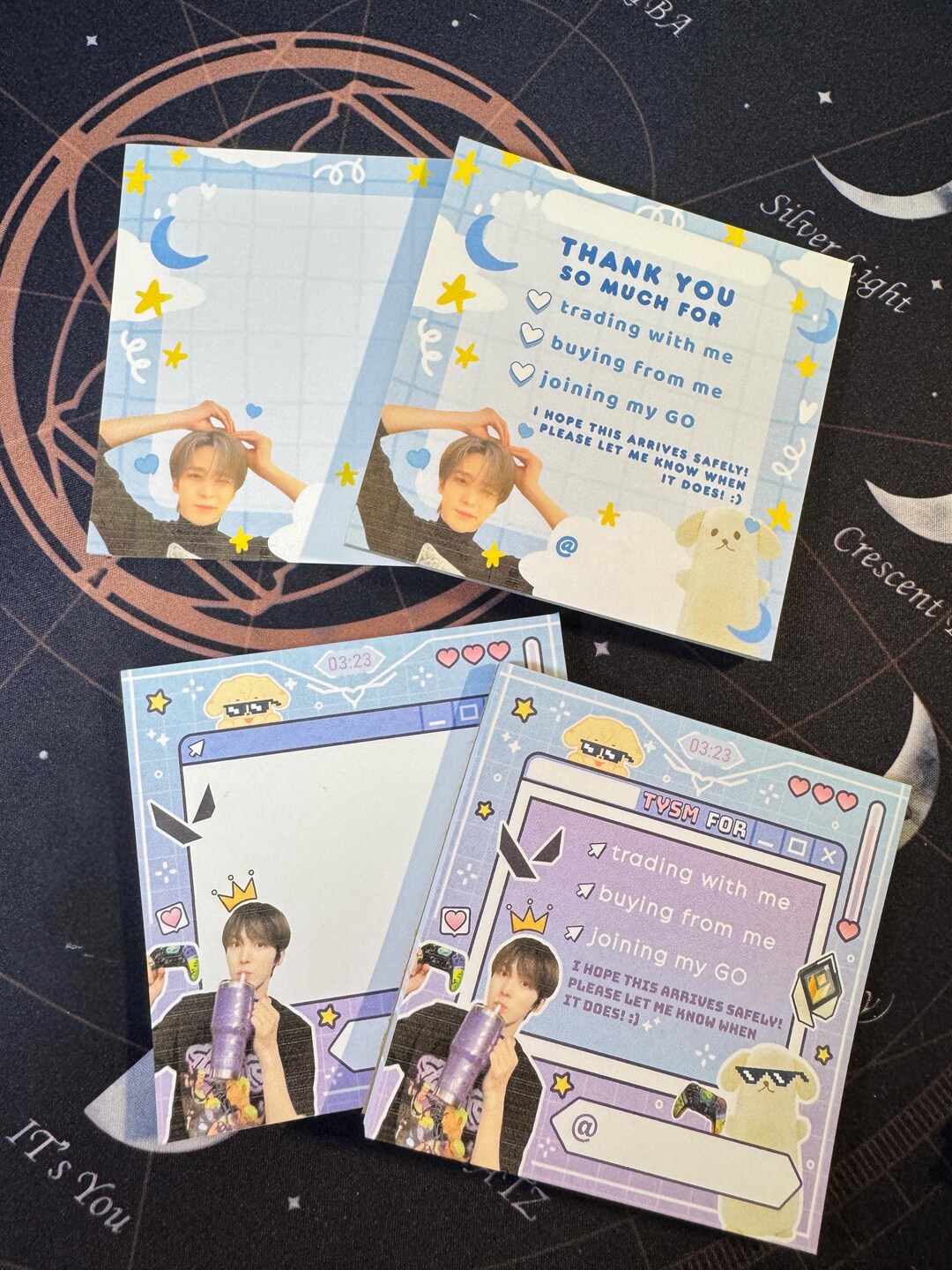 ATEEZ Yunho Thank You Cute Notepads | Notetaking | Memo Pad | Kpop ...