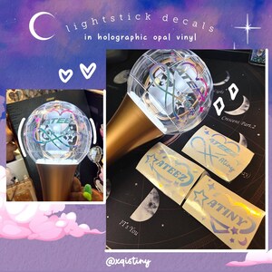 ATEEZ Lightstick Holo Vinyl Decal Stickers | Atiny | Hongjoong Seonghwa ...