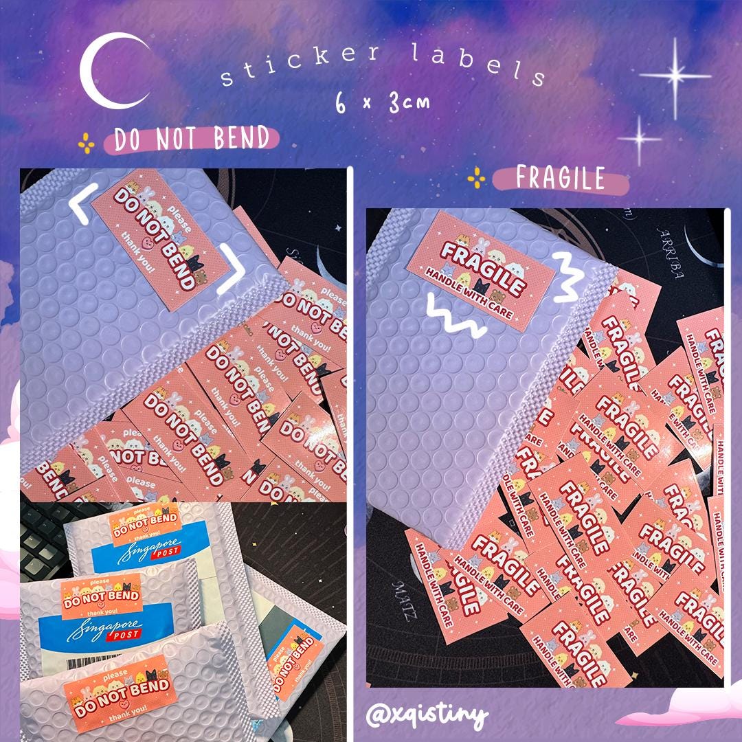 Aniteez Do Not Bend 20pcs/pack | Fragile Sticker Labels | Handle With ...