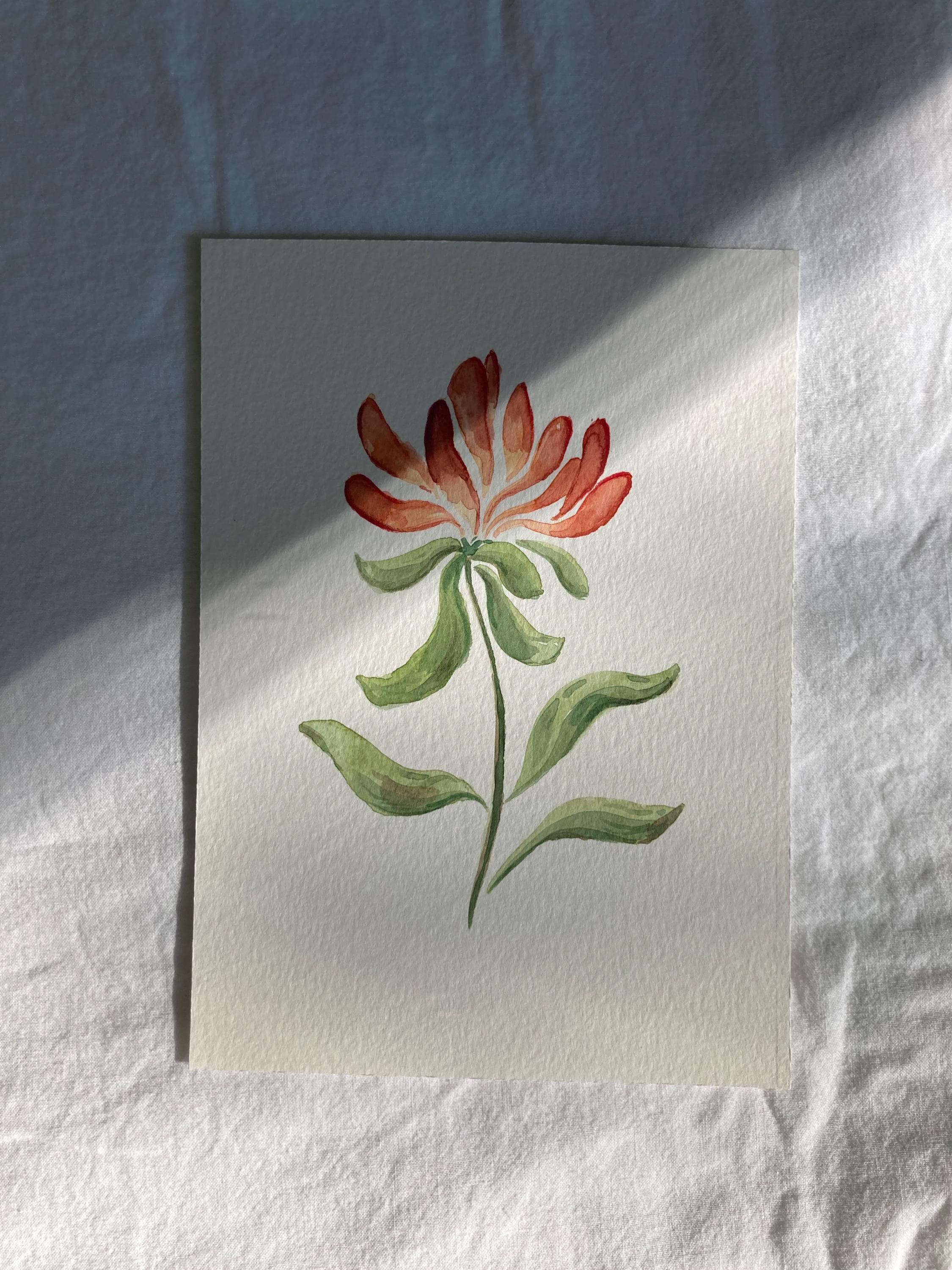 Original JUNE Birth Month Flower Watercolor Painting - Etsy