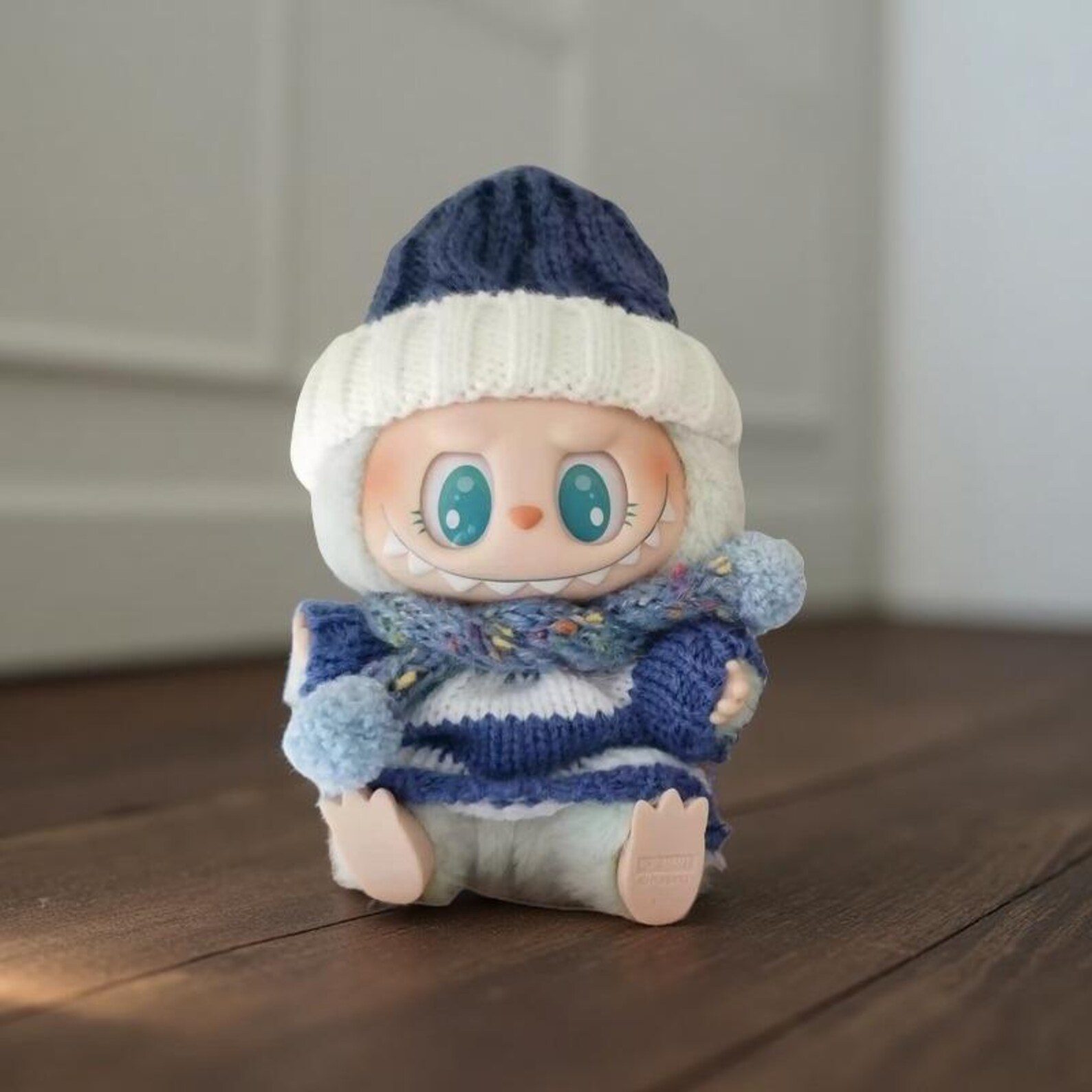 17cm Labubu Doll Outfit – Preppy Plaid Jacket & Skirt Set | Handmade ...