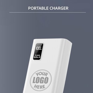 Custom Logo Power Bank: Personalized Corporate Tech Gift - Etsy