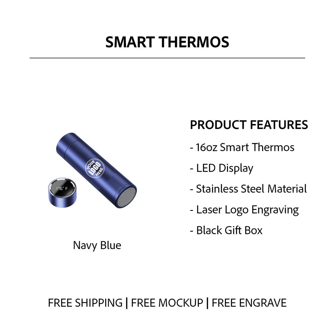 Personalized Promotional Smart Thermos, Corporate Christmas Gifts ...