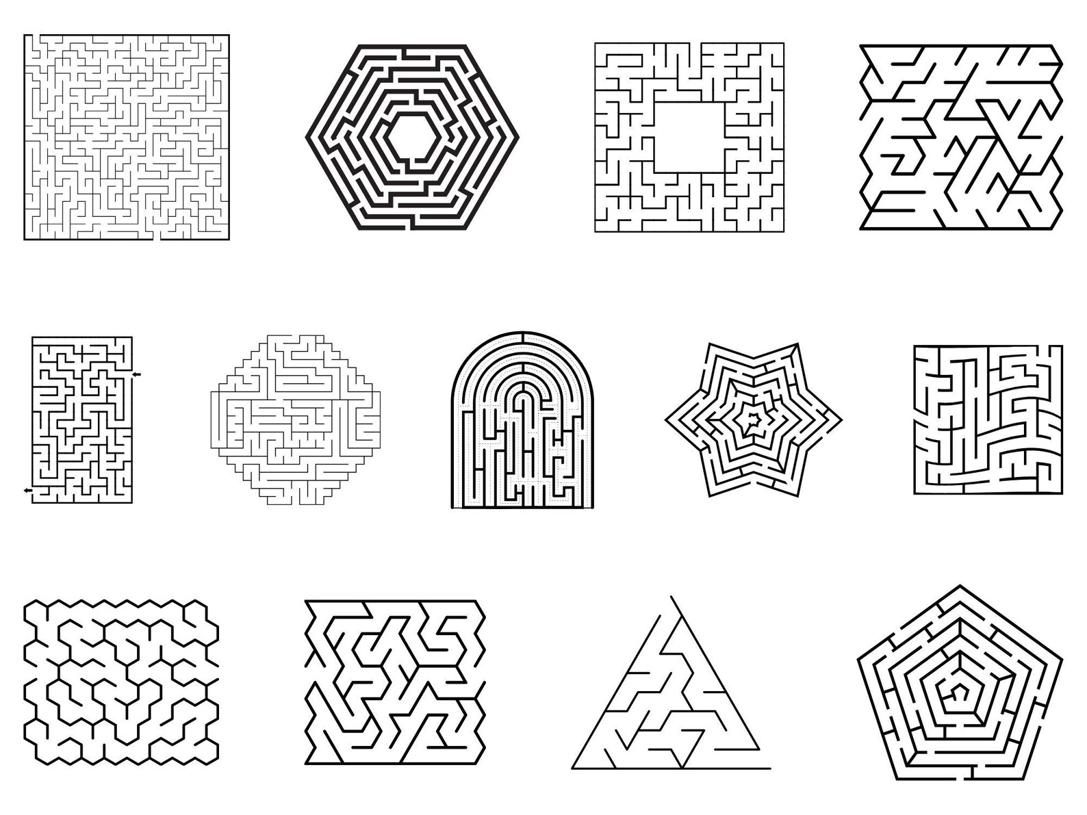 Buy Labyrinth SVG Bundle,maze Svg Files for Cricut,labyrinth Monogram ...
