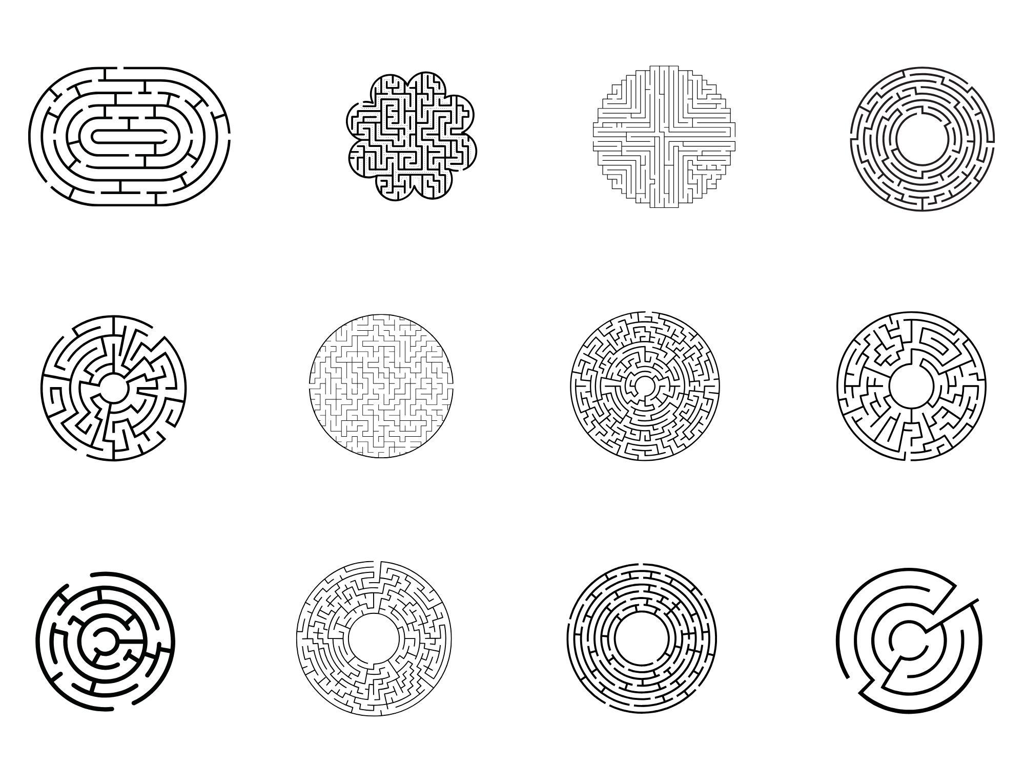 Maze SVG Bundle, Vector Puzzle, Cricut Cut Files (digital Download) - Etsy