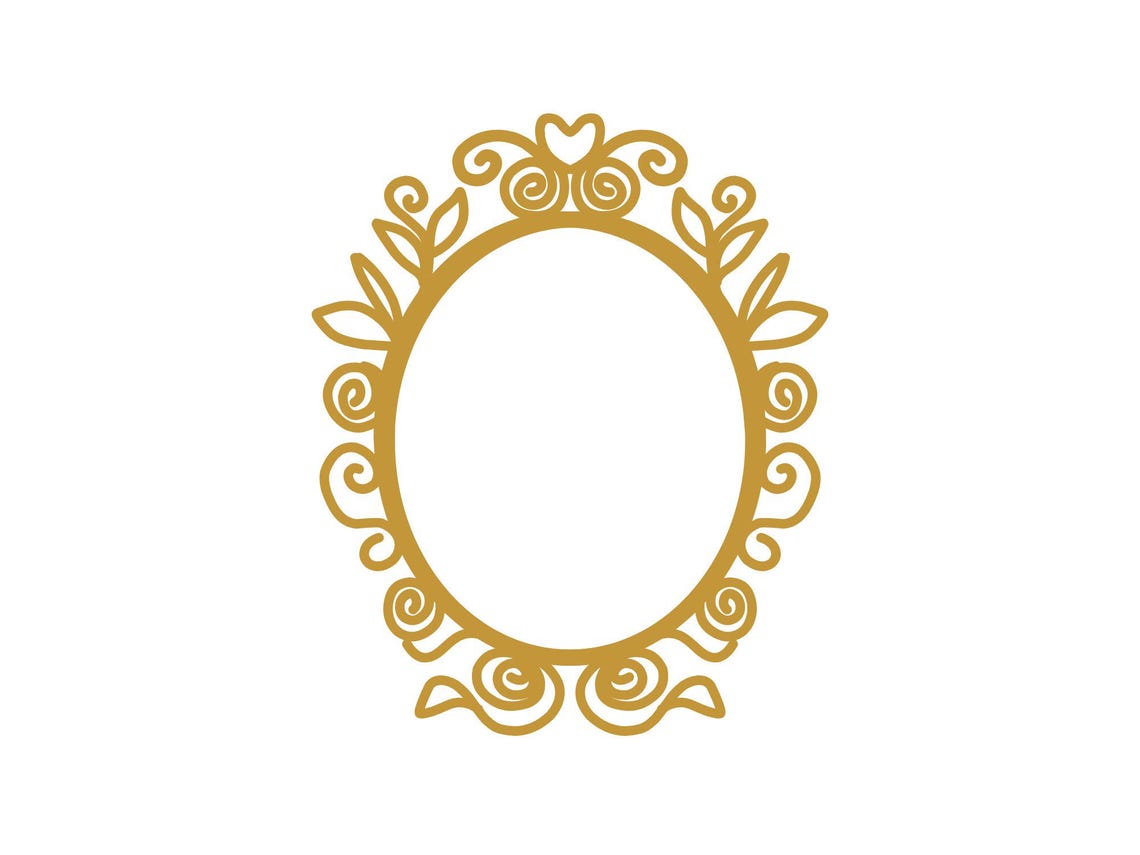 Mirror Frame SVG Bundle,oval Frame Svg,vintage Frames Bundle,decorative ...