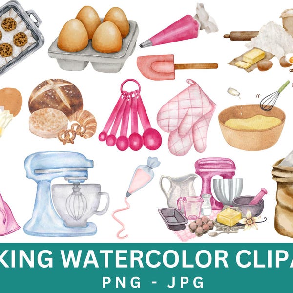 Baking Clipart - Etsy