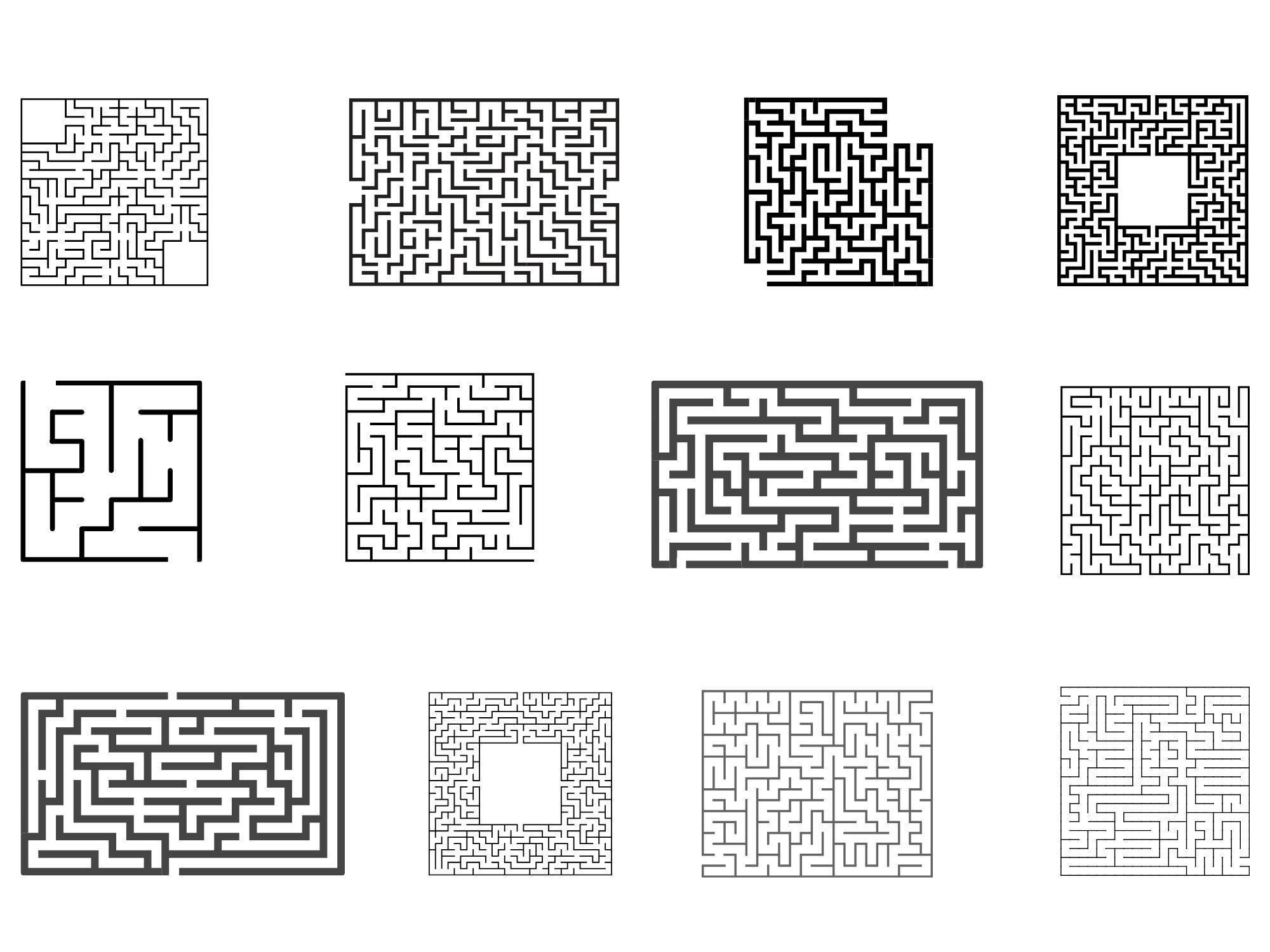 Maze Png Bundle,maze Svg Files for Cricut,maze Puzzle,maze Vector,maze ...