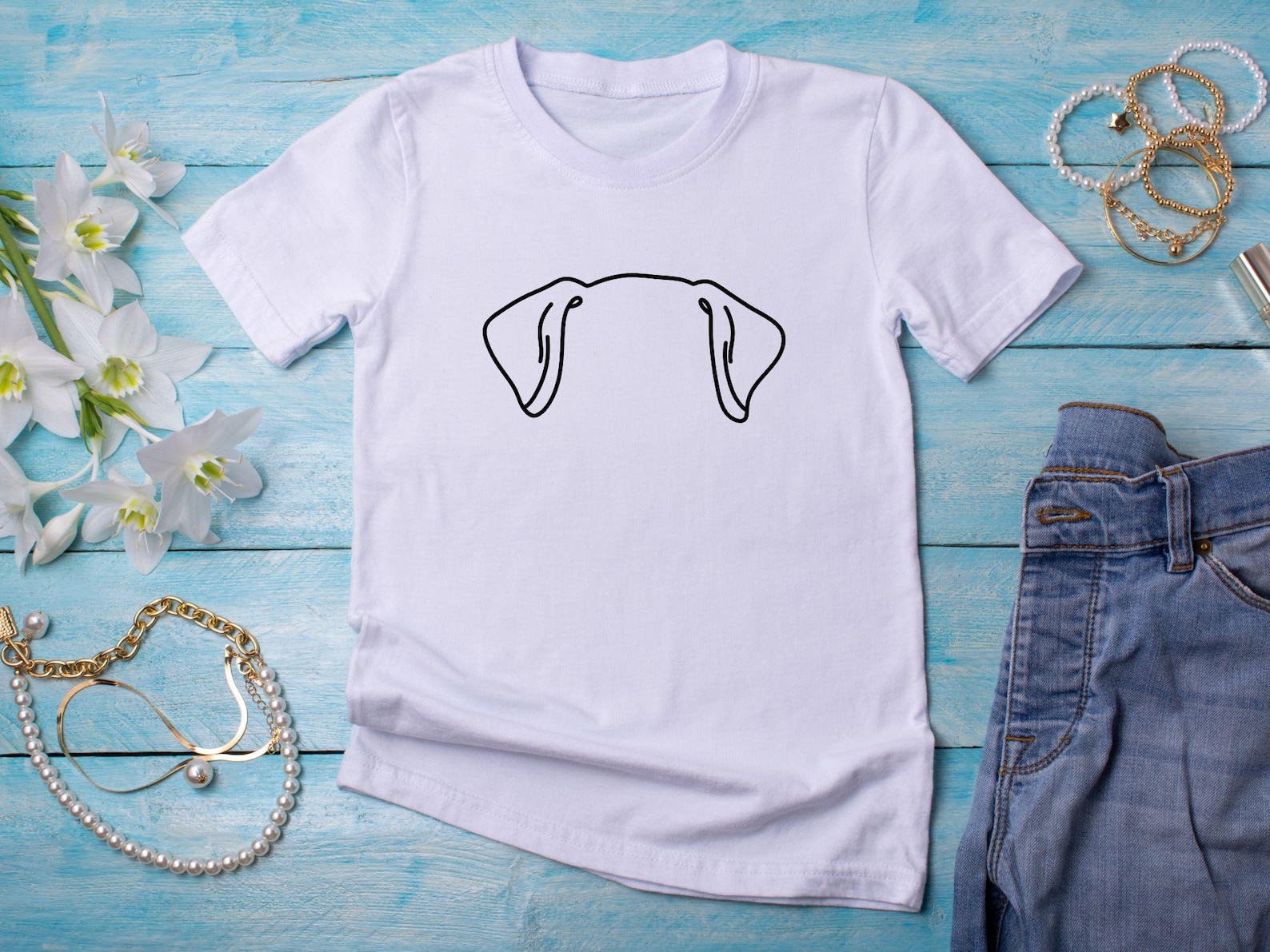 DOG EARS Bundle,dog Breed Ears Svg,dog Ears Outline Bundle,dog Line Art ...
