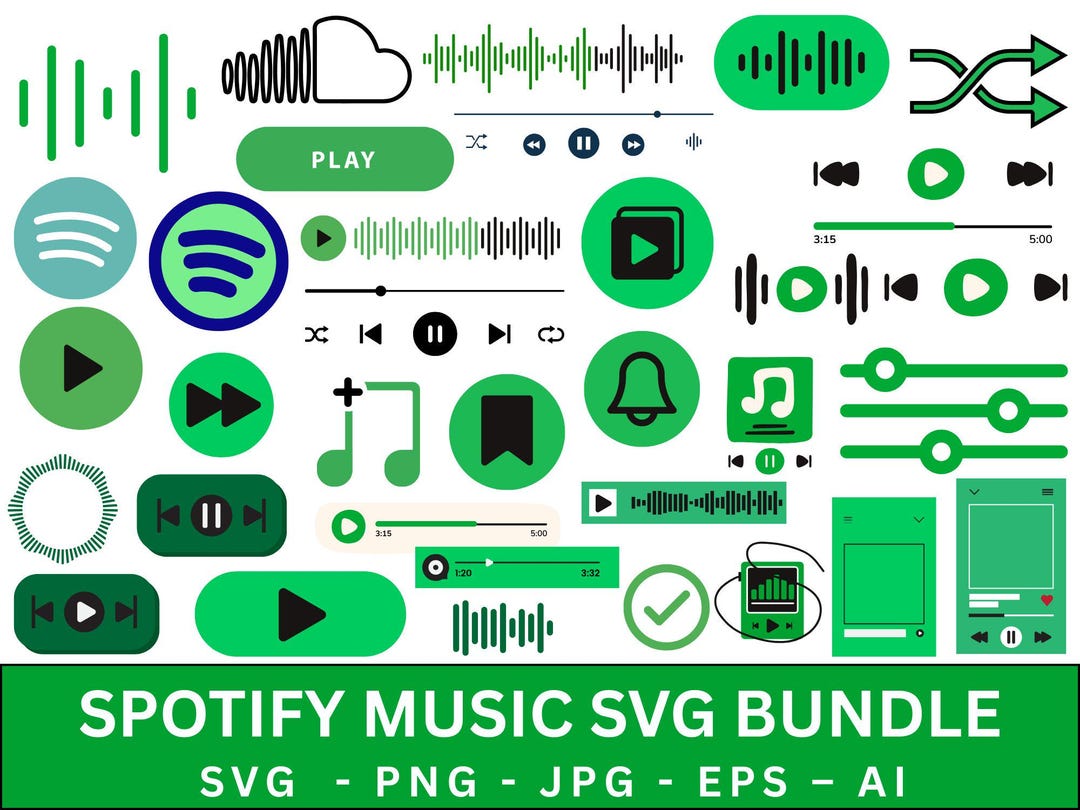 Spotify Svg, Music Player Png,music Player Display Audio Control Svg ...