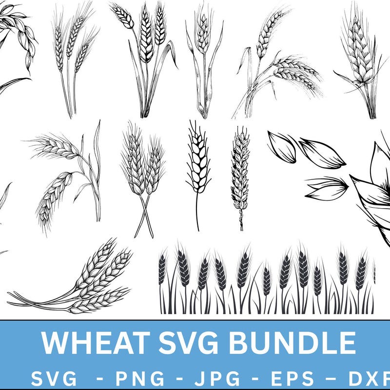 Wheat Wreath Svg - Etsy