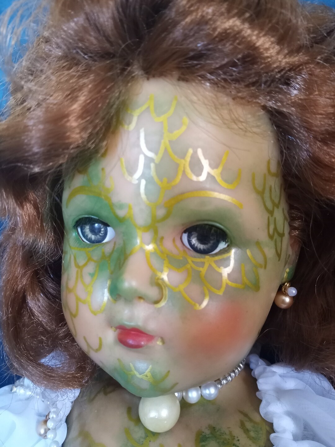 Pearl the Mermaid. 24 Inch Vintage Doll Gold Scales Free Shipping in ...