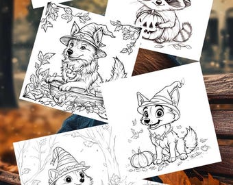 Halloween Forest Animals Coloring Pages 2024 to Print Yourself, Part 2 ...