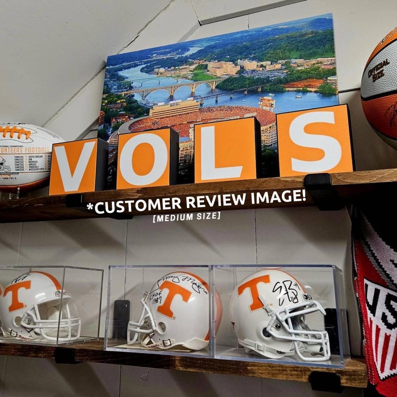 Tennessee Volunteers VOLS Letters (dorm Room, Man Cave, Bar Room ...