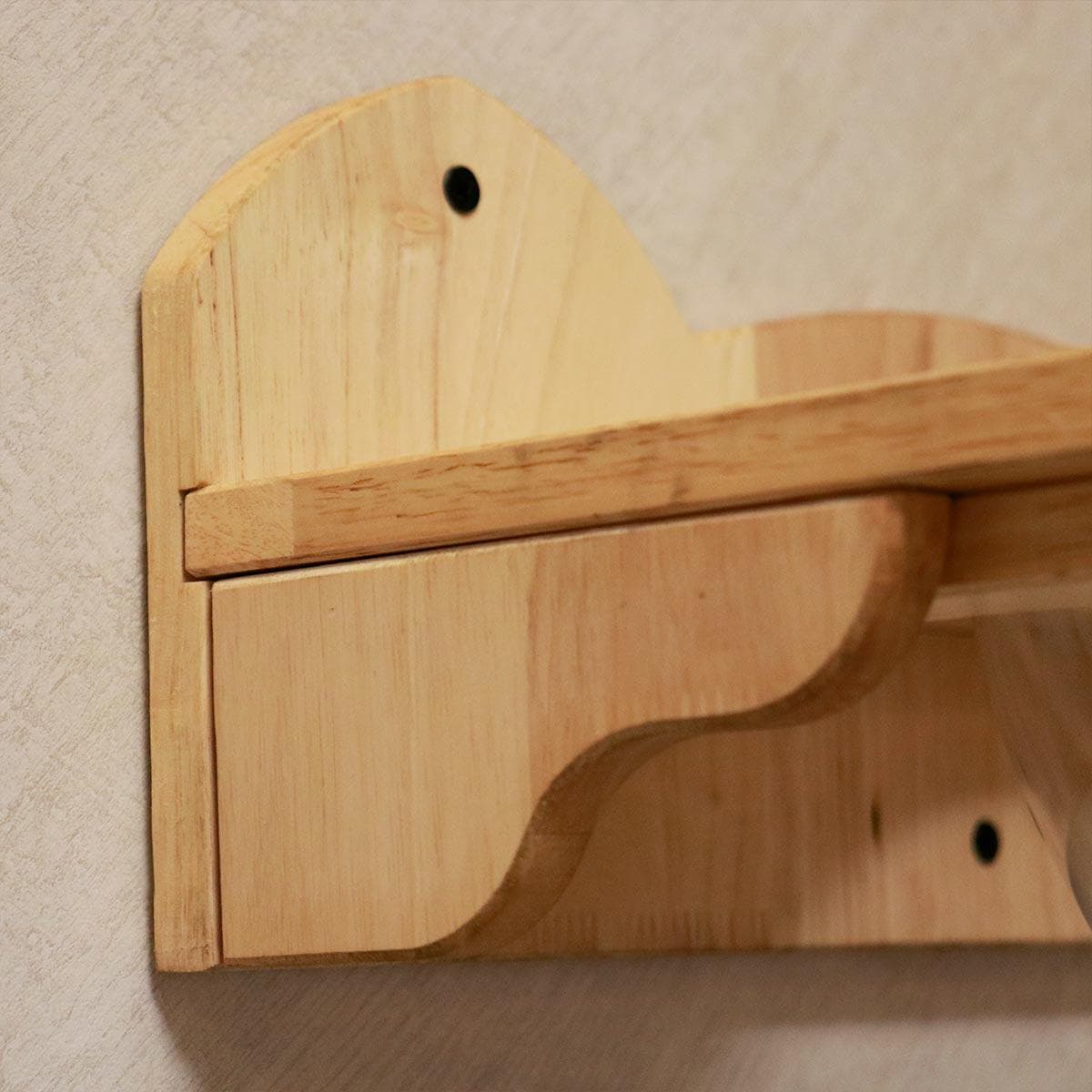Rubberwood Cat Space Capsule: Wall Mounted Cat Bed - Etsy