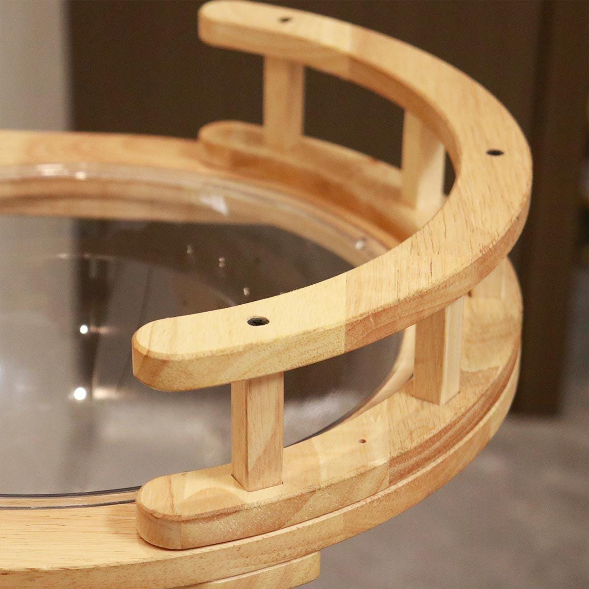 Rubberwood Cat Space Capsule: Wall Mounted Cat Bed - Etsy